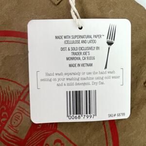 Trader Joe'S | Bags | Trader Joes Rare Paper Washable Grocery Tote Bag ...
